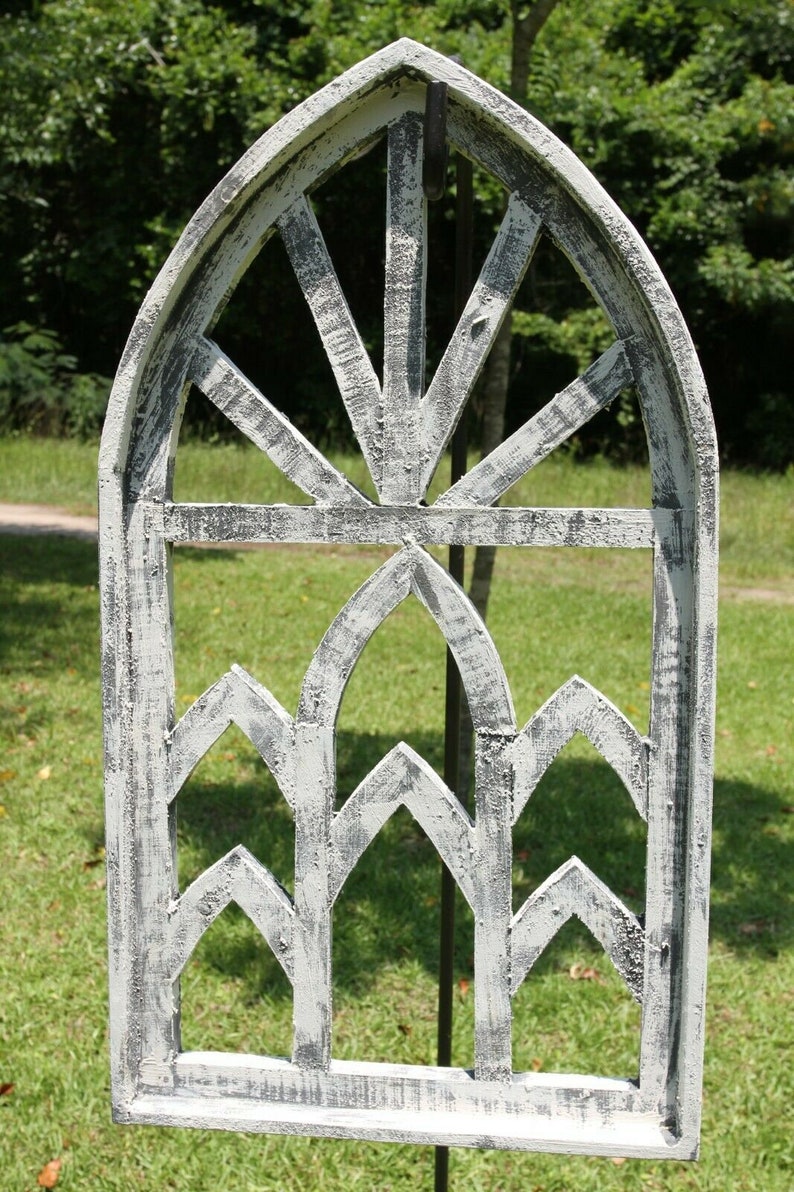 White Wood Farmhouse Wall Window Display 30 1/4 - Etsy