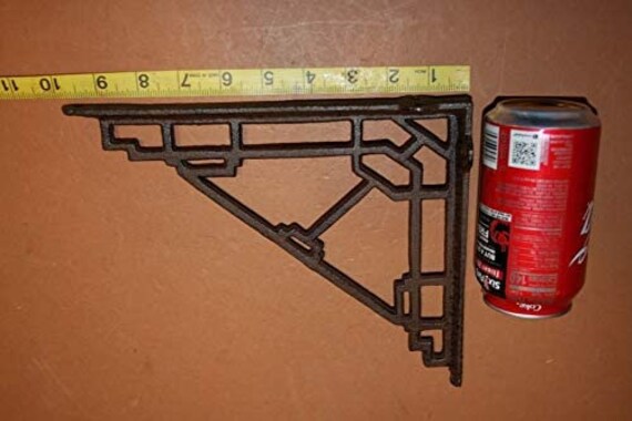 Decorative Cast Iron Brackets Art Deco Stained Glass Design 9 - Etsy