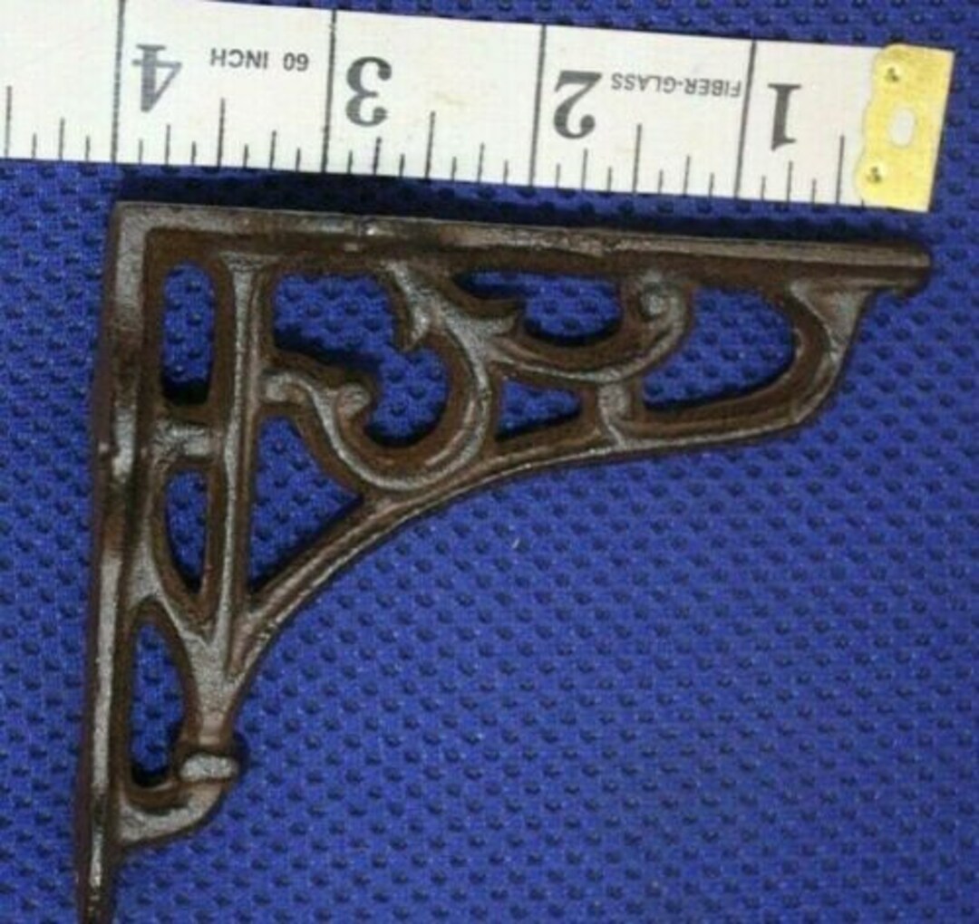 Small Decorative Shelf Brackets Ornate Swirl Design 4 Inch - Etsy