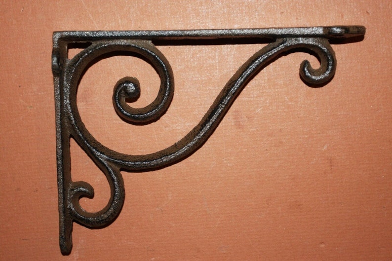 Elegant Farmhouse Open Shelving Brackets Cast Iron 6 - Etsy
