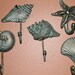 Beachcomber Seashell Wall Hooks Set Bronze Look Cast Iron - Etsy