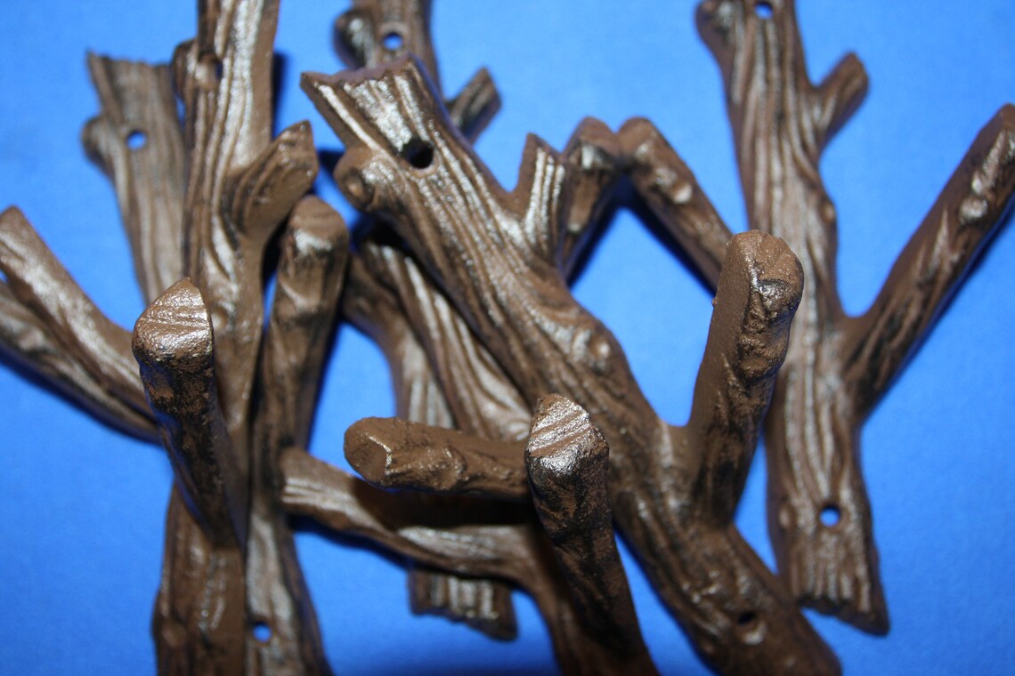 Woodland Theme Cabin Entryway Decor Tree Branch Wall Hooks | Etsy