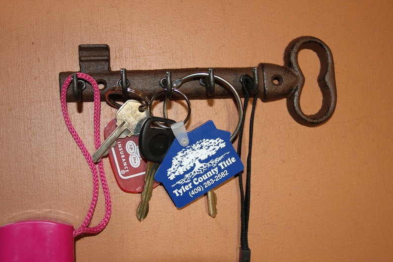 Antique Replica Cast Iron Skeleton Key Hooks Rack 7 5/8 Inch - Etsy
