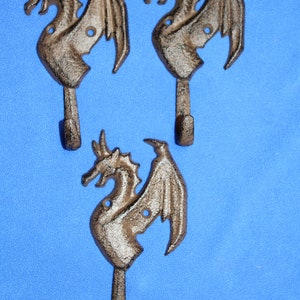 DRAGON WALL HOOKS, Med Evil Room Decor, Kids Room Decor, Bath Decor ...