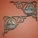 Nautical Shelf Brackets / Sailboat Design, 9 Inch / Cast Iron B-32 - Etsy