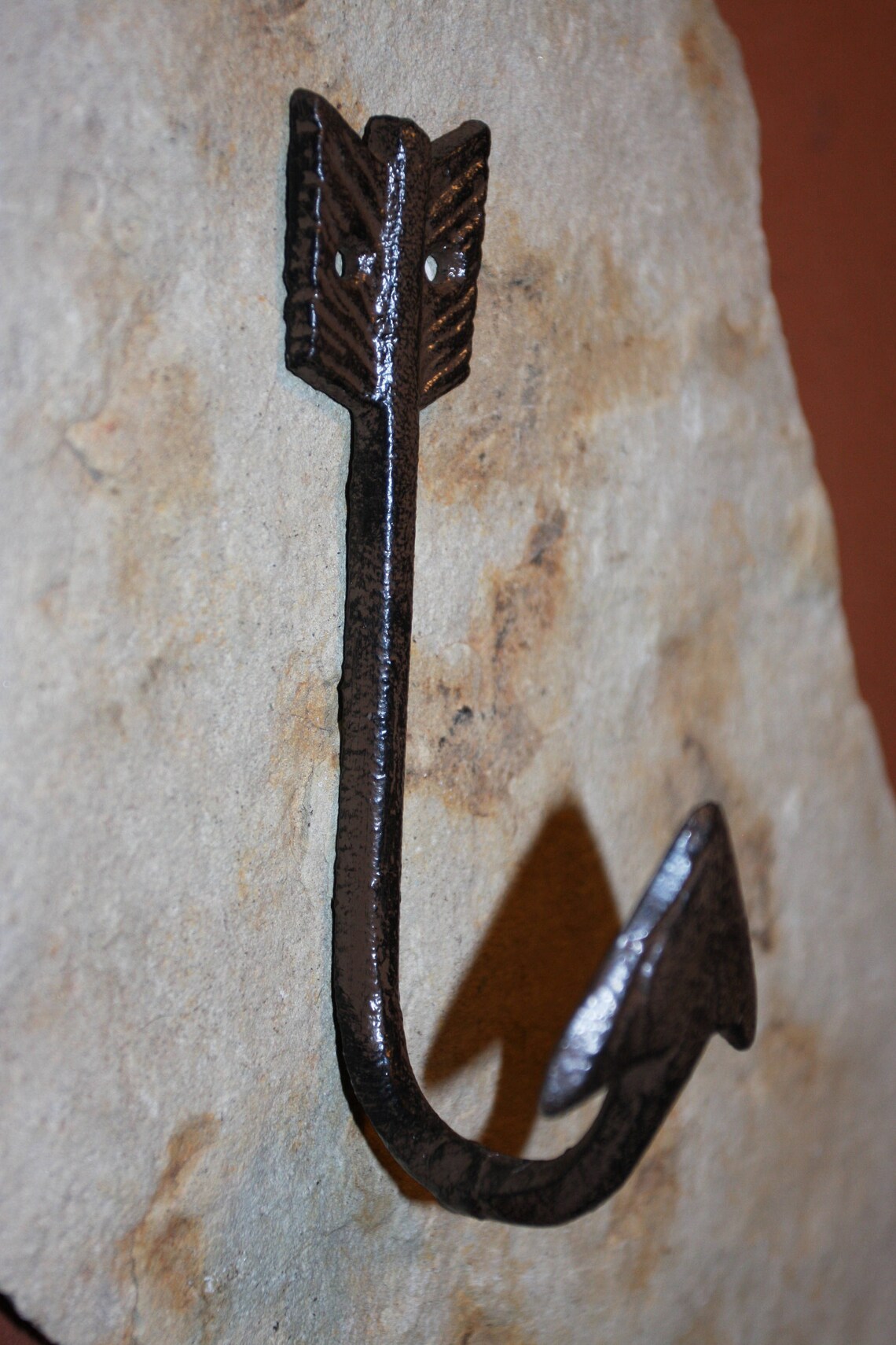 4 Vintage Look Cast Iron Arrow Wall Hooks 6 Inches Tall | Etsy