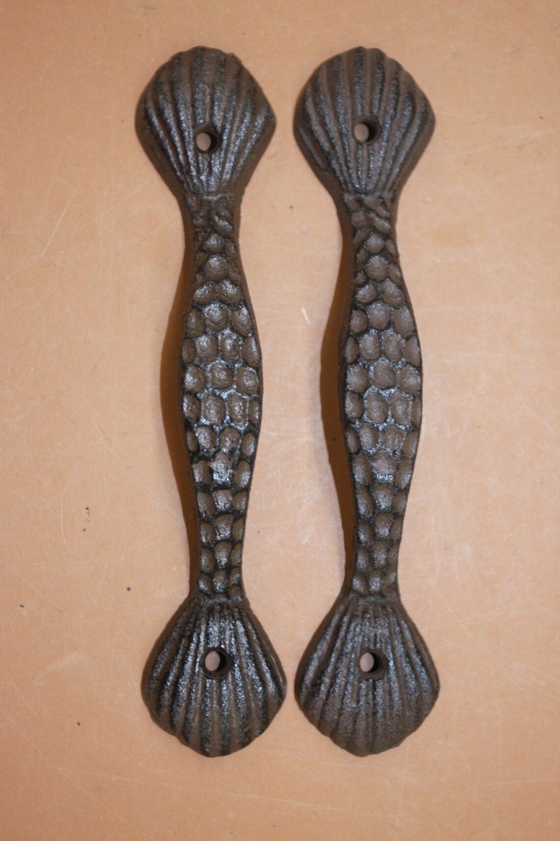 Rustic Beach House Kitchen Cabinet Pulls Seashell Pulls Cast | Etsy