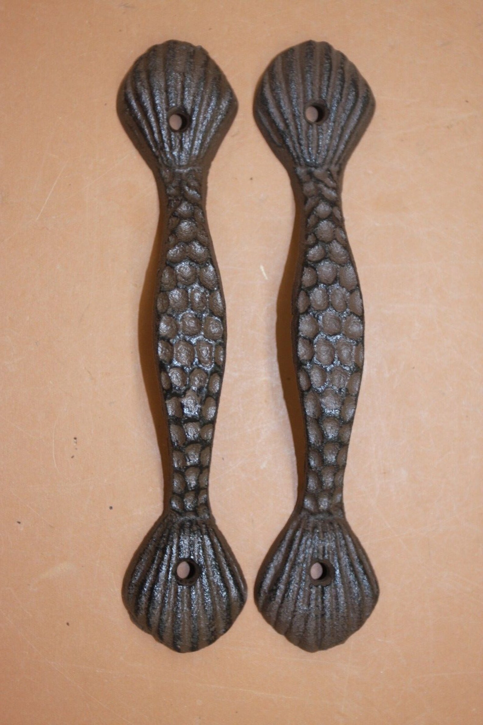 Rustic Beach House Kitchen Cabinet Pulls Seashell Pulls Cast | Etsy