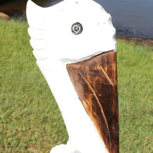 PELICAN / Decorative Free Standing Wood Pelican / Beach Decor / Mothers ...