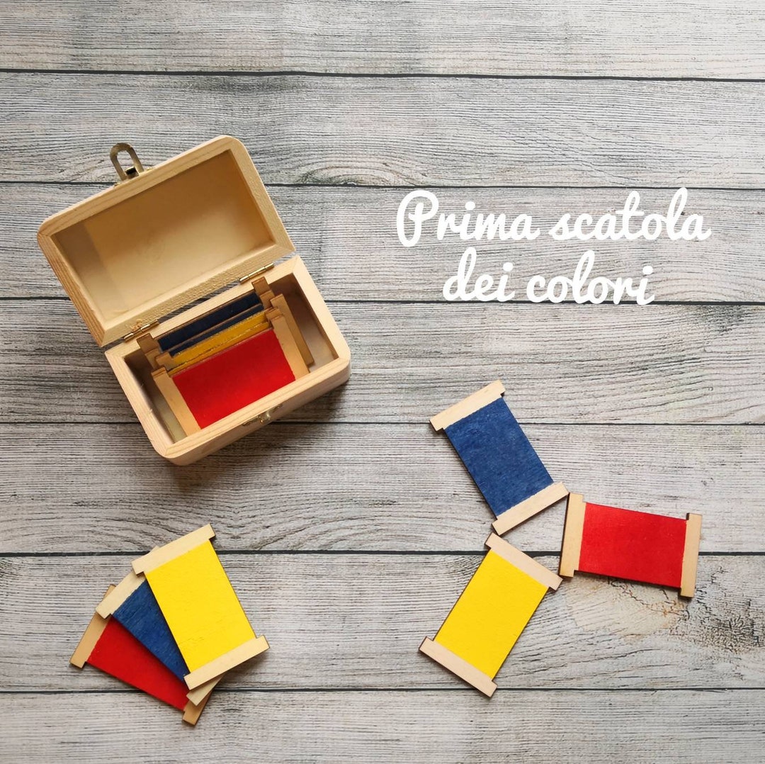 First Montessori Color Box, Primary Color Recognition Reels ...