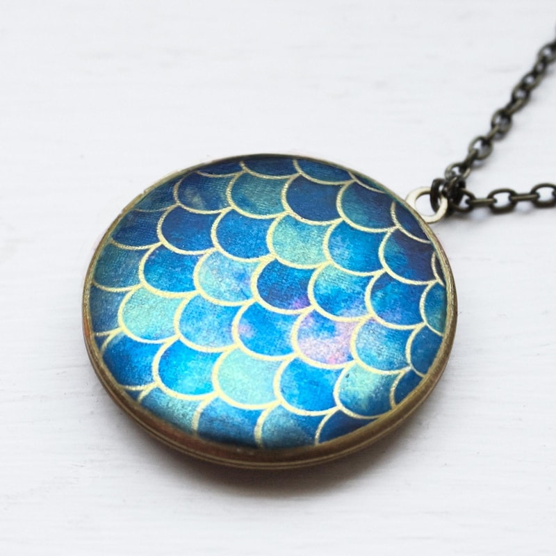 Mermaid Locket - Etsy