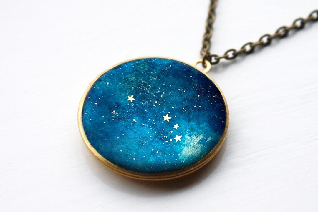 Constellation Locket, Zodiac Gift, Star Sign Locket, Aries, Astrology ...