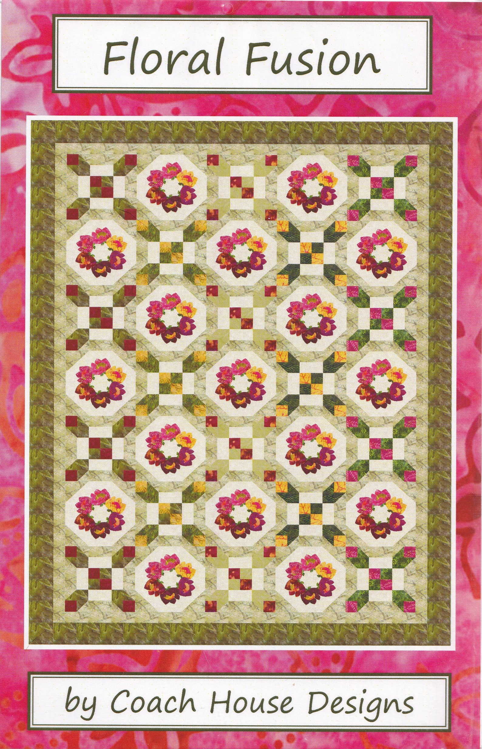 Floral Fusion Quilt Pattern by Coach House Designs - Etsy