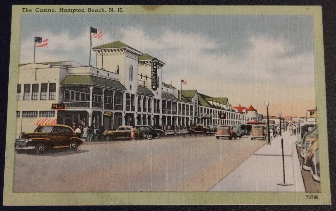 NH Postcard Hampton Beach Casino Ballroom 1930s Vintage Postcard - Etsy