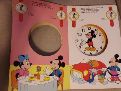 Mickey Mouse Clock Book Vintage Learn to Tell Time - Etsy