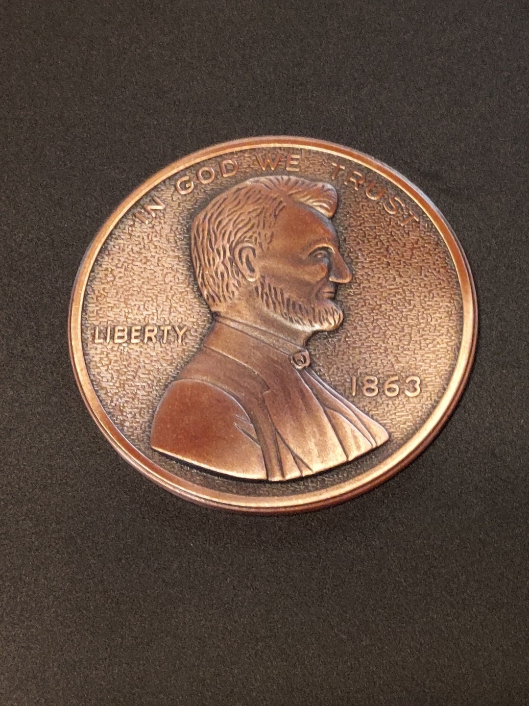 Lincoln Penny Enlarged Replica Souvenir 1970s - Etsy
