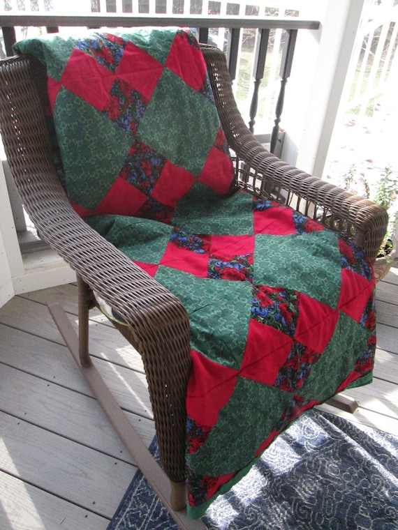 Cottage Chic Quilt Vintage Style Handmade Full Size Quilt - Etsy