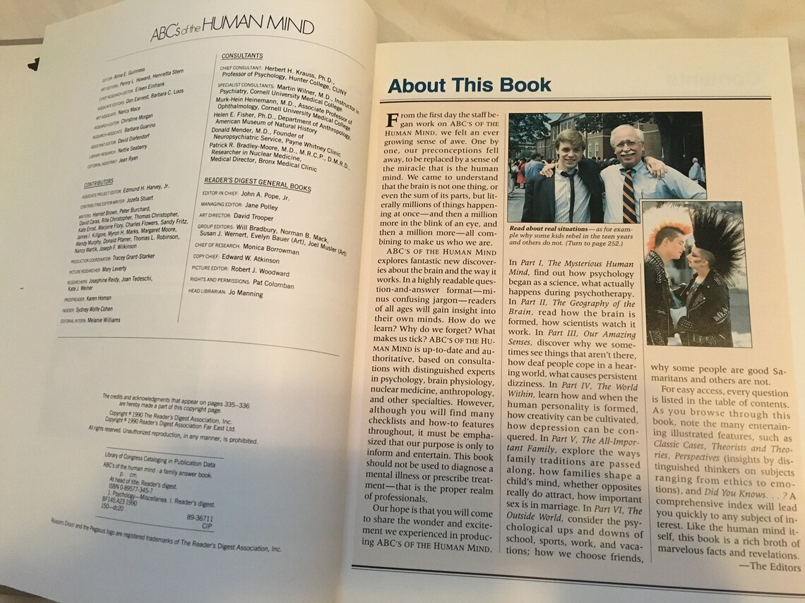 ABCs Of The Human Mind A Family Answer Book Edited by | Etsy