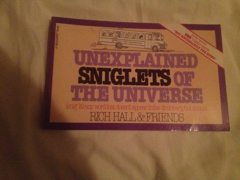 Sniglets any word that does'nt appear in the dictionary | Etsy