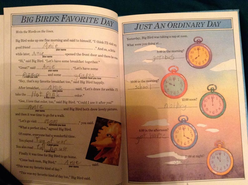 SESAME STREET My Memory Book How I've Grown What I've - Etsy