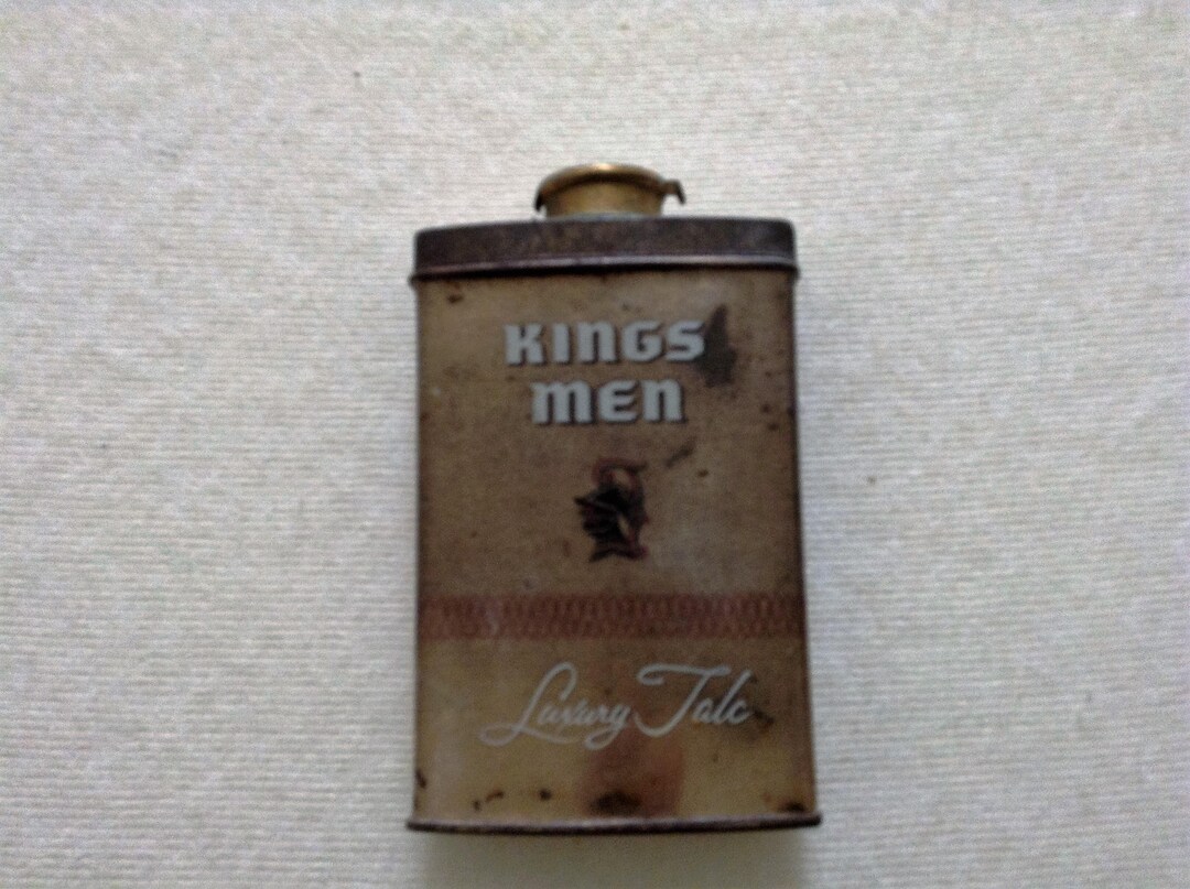 King's Men Luxury Talc Tin Can + Talc Vintage Collectible - Etsy