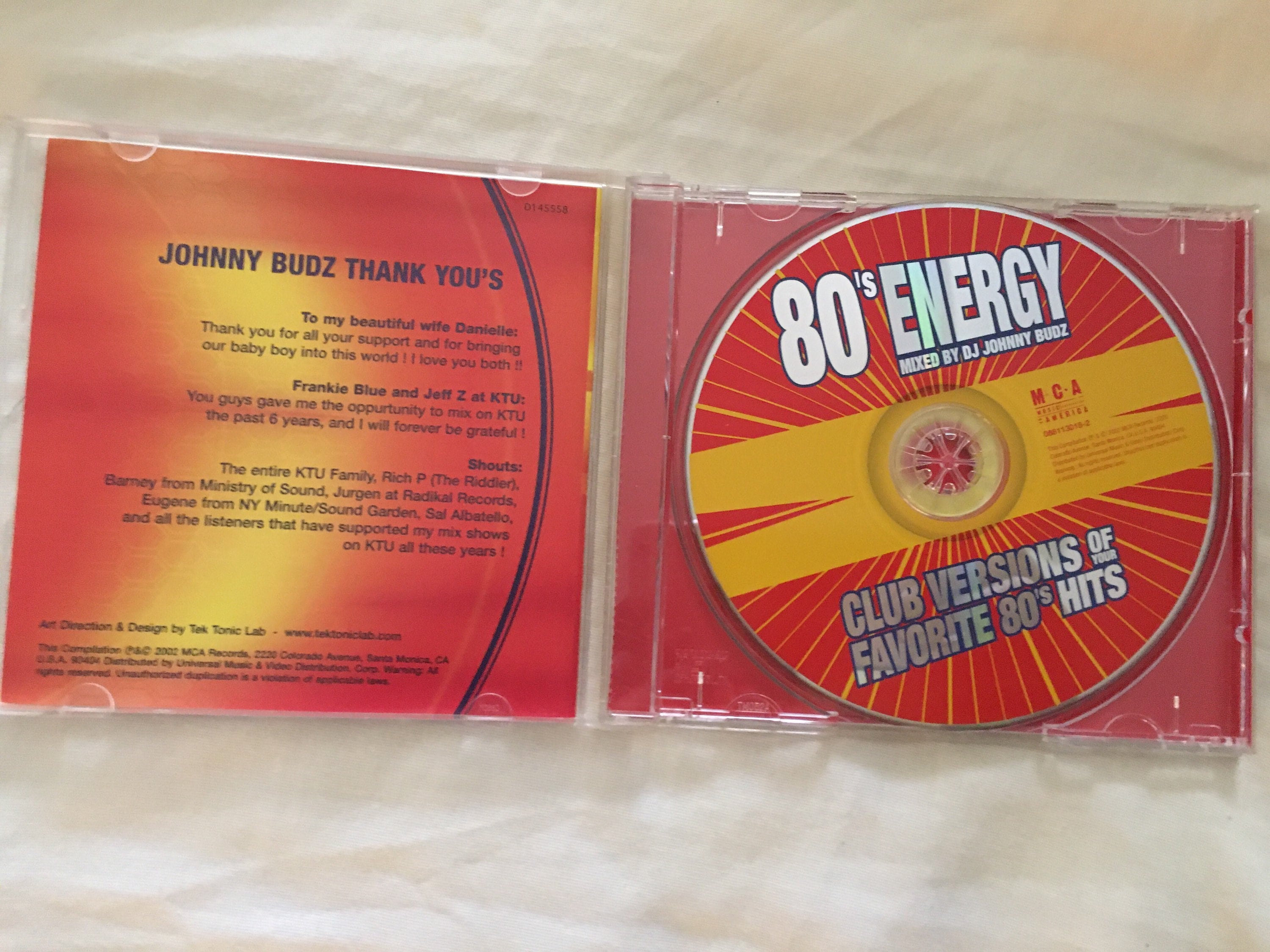 80s Energy Club Versions of Favorite 80s Hits Mixed by DJ Johnny Budz ...