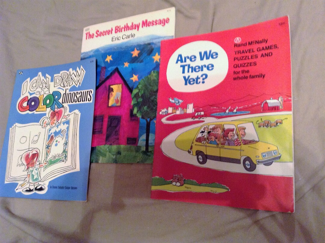 Activity Books Collection of Three Activity Books for Children Travel ...