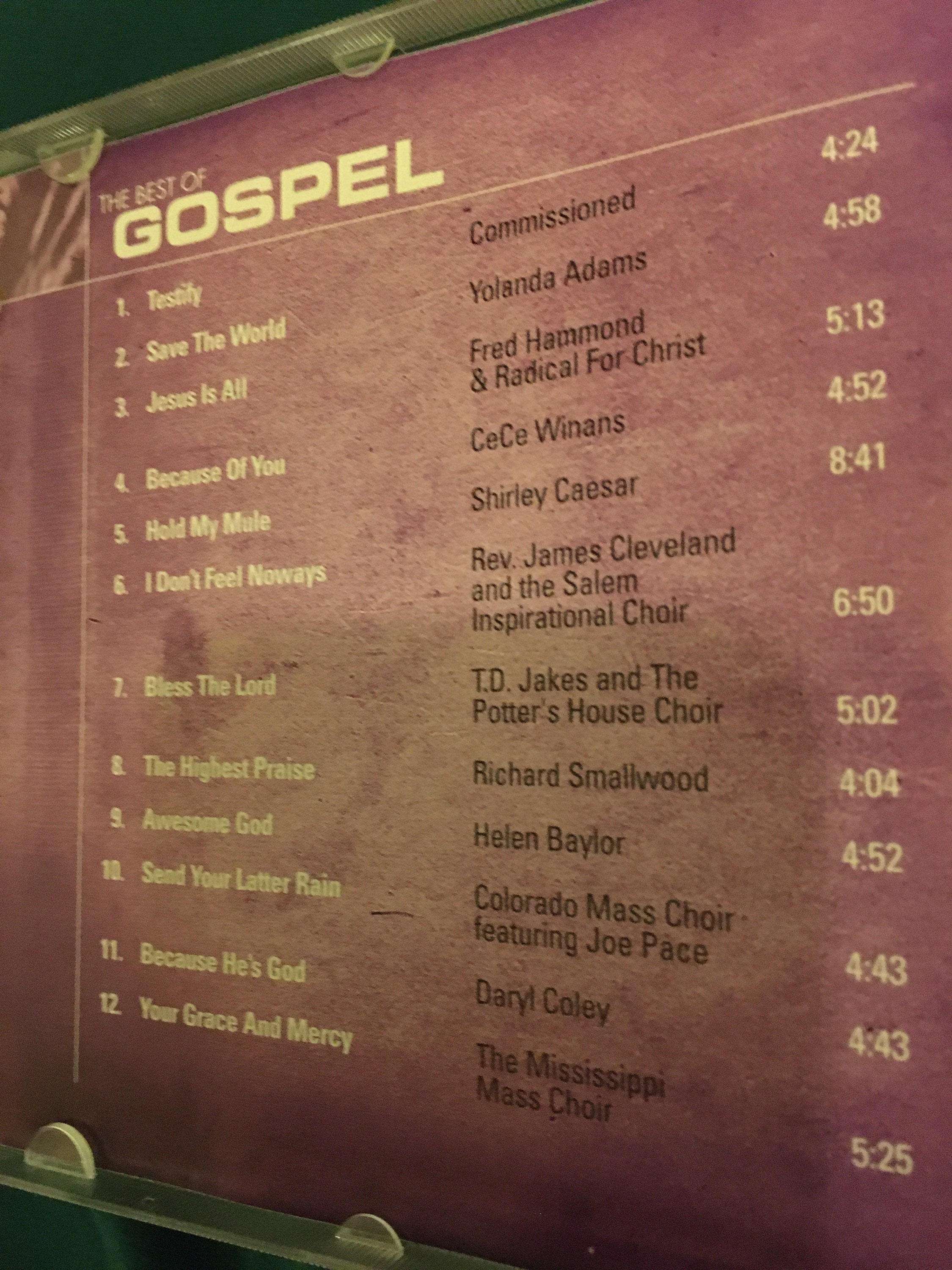 The Best of Gospel Christian Music Collection Original Artists ...