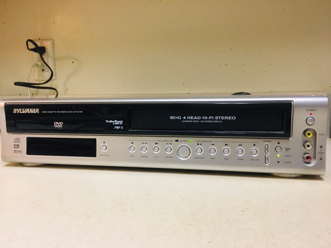 DVD CD Mp3 Vhs Hq 4 Head-dual Hi Fi Stereo Video Cassette Player ...
