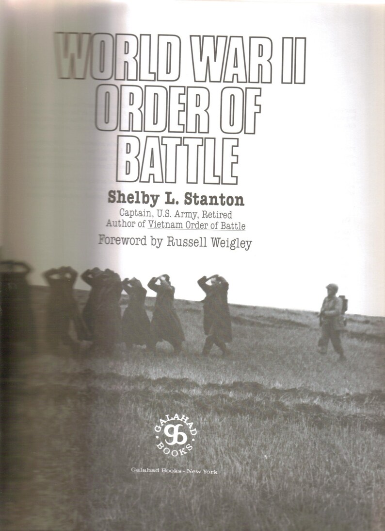 World War II Order of Battle - Etsy