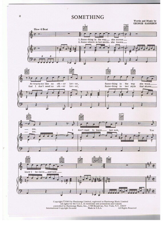 BEATLE'S Sheet Music Abbey Road | Etsy
