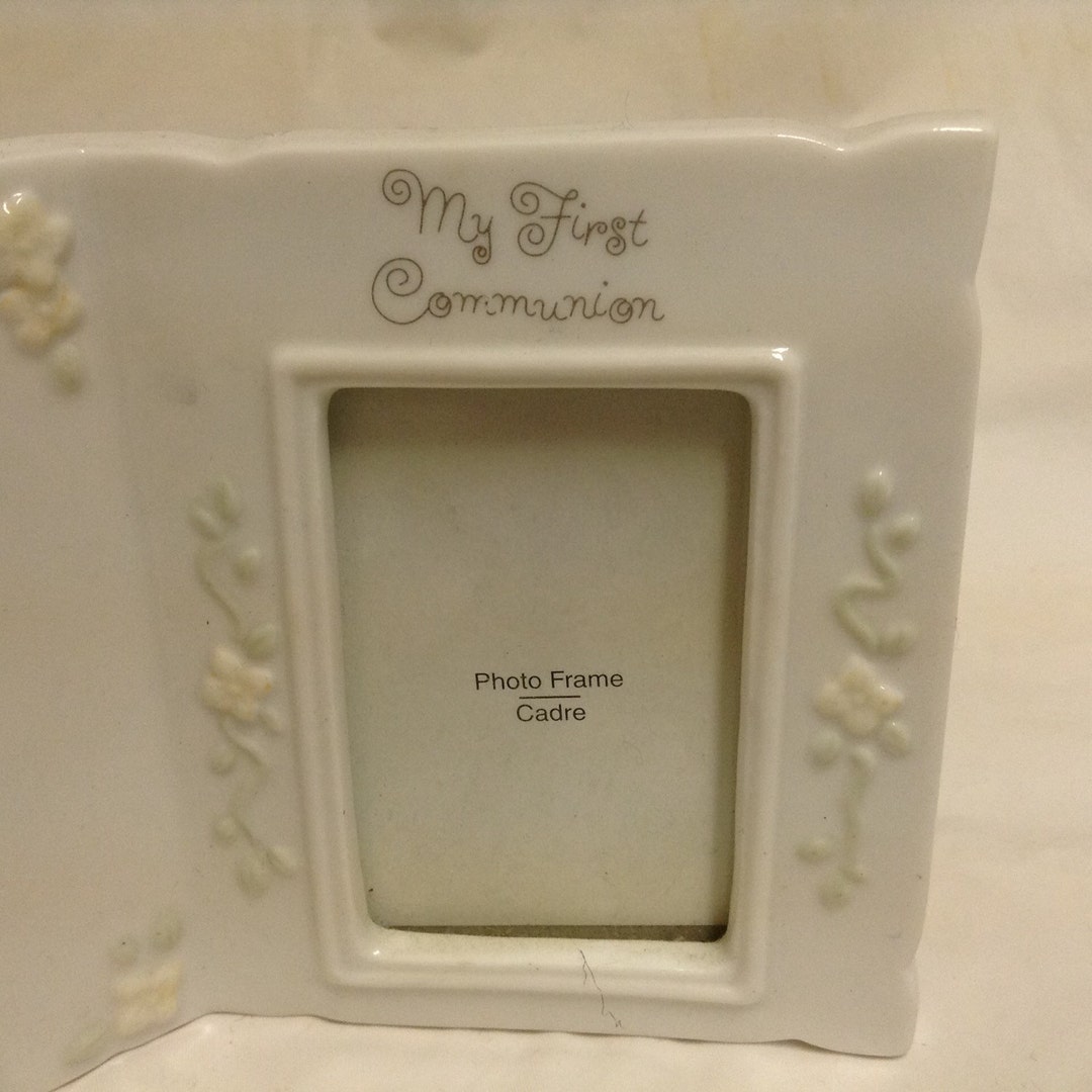 Communion Frame “my First Communion” Picture Frame White Decorative ...