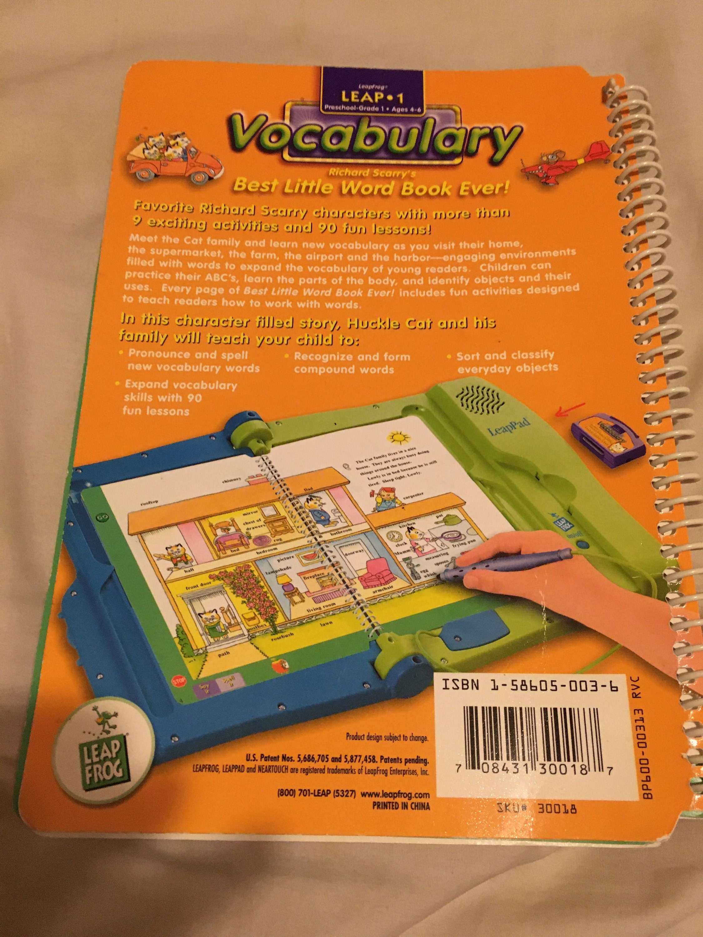 Leapfrog Leap 1 Preschool - Grade 1 Vocabulary Leappad Word Book - Etsy