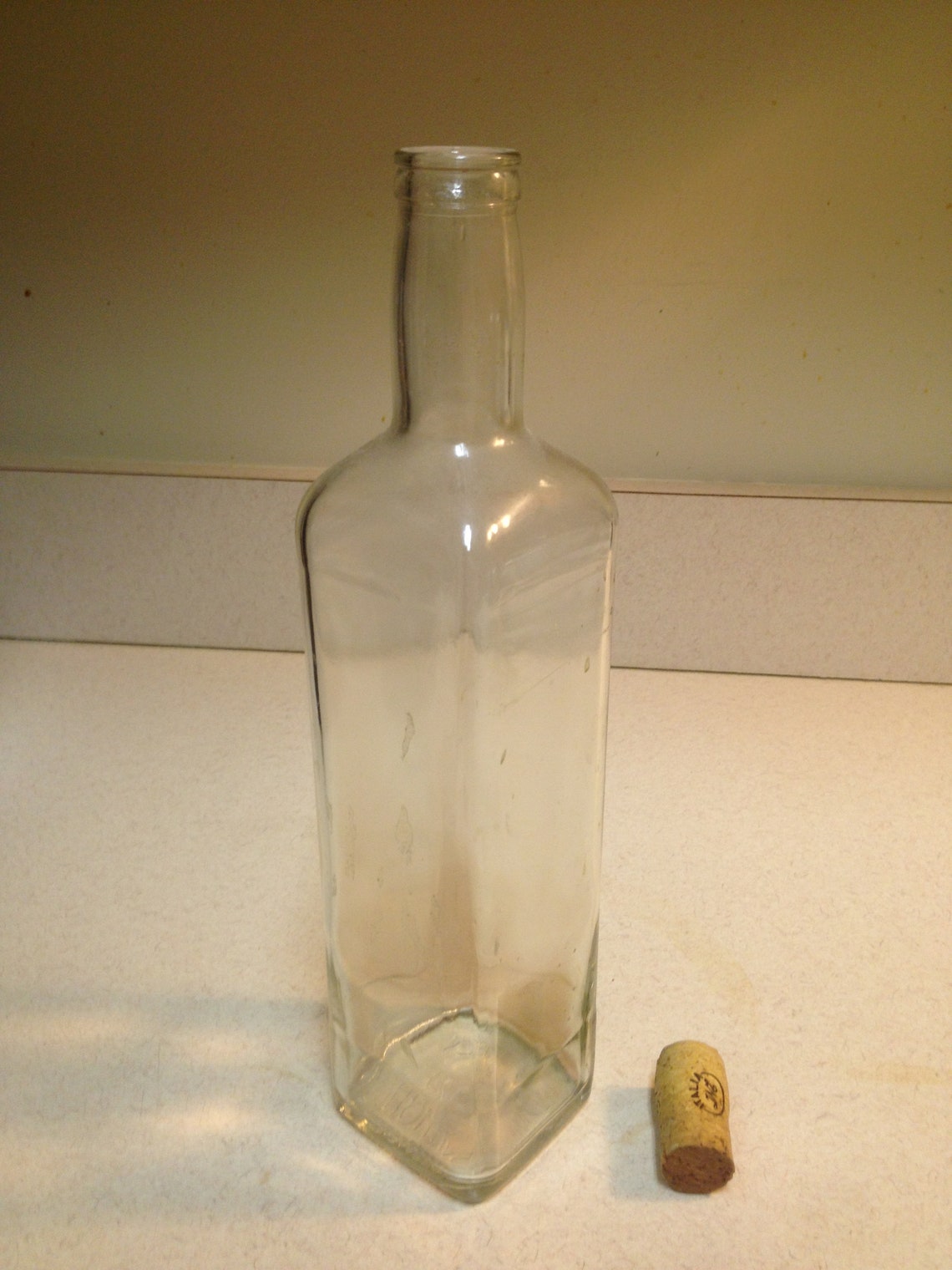 Oil And Vinegar Tall Glass Bottles With Stoppers 3 Odd Etsy