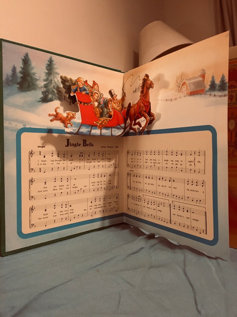 Christmas Sing Along A Pop up Song Book Holiday Sing Along | Etsy