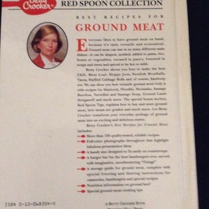 Ground Meat Betty Crocker Best Recipes Red Spoon Collectible Cookbook ...