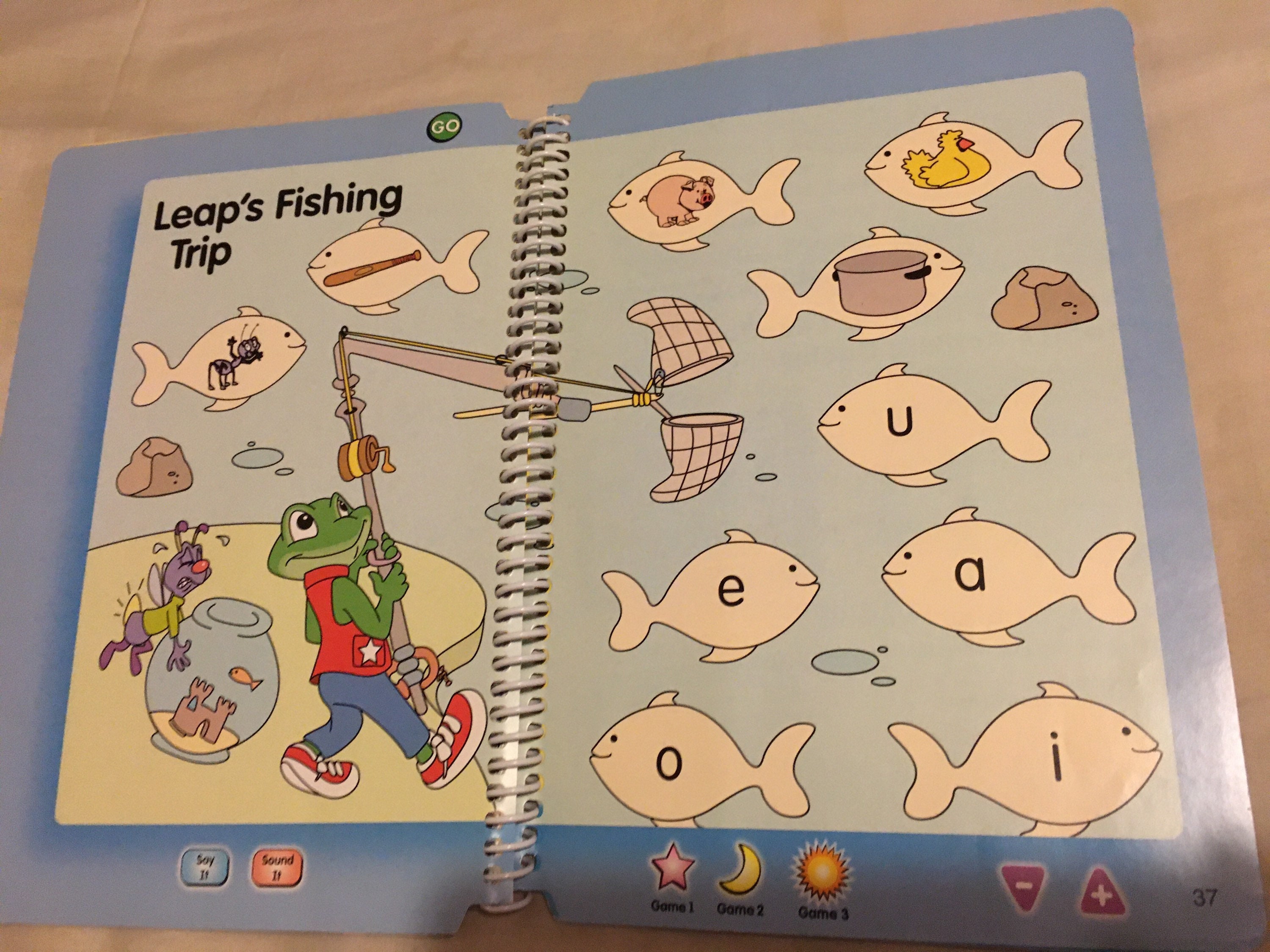 Leapfrog Leappad Phonics Program 45 Activities Book Letter Recognitions ...