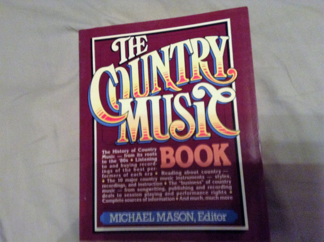 The Country Music Book History of Country Music by Michael Mason - Etsy