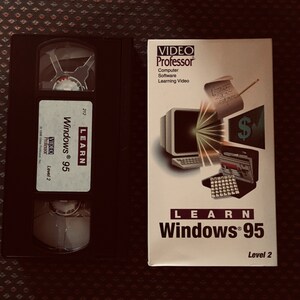 VHS Video Professor Computer Software Learning Videos Win 95 Excel 97 ...