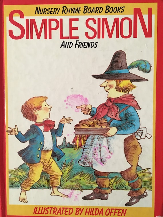 Simple Simon and Friends Nursery Rhyme Board Books Illustrated | Etsy