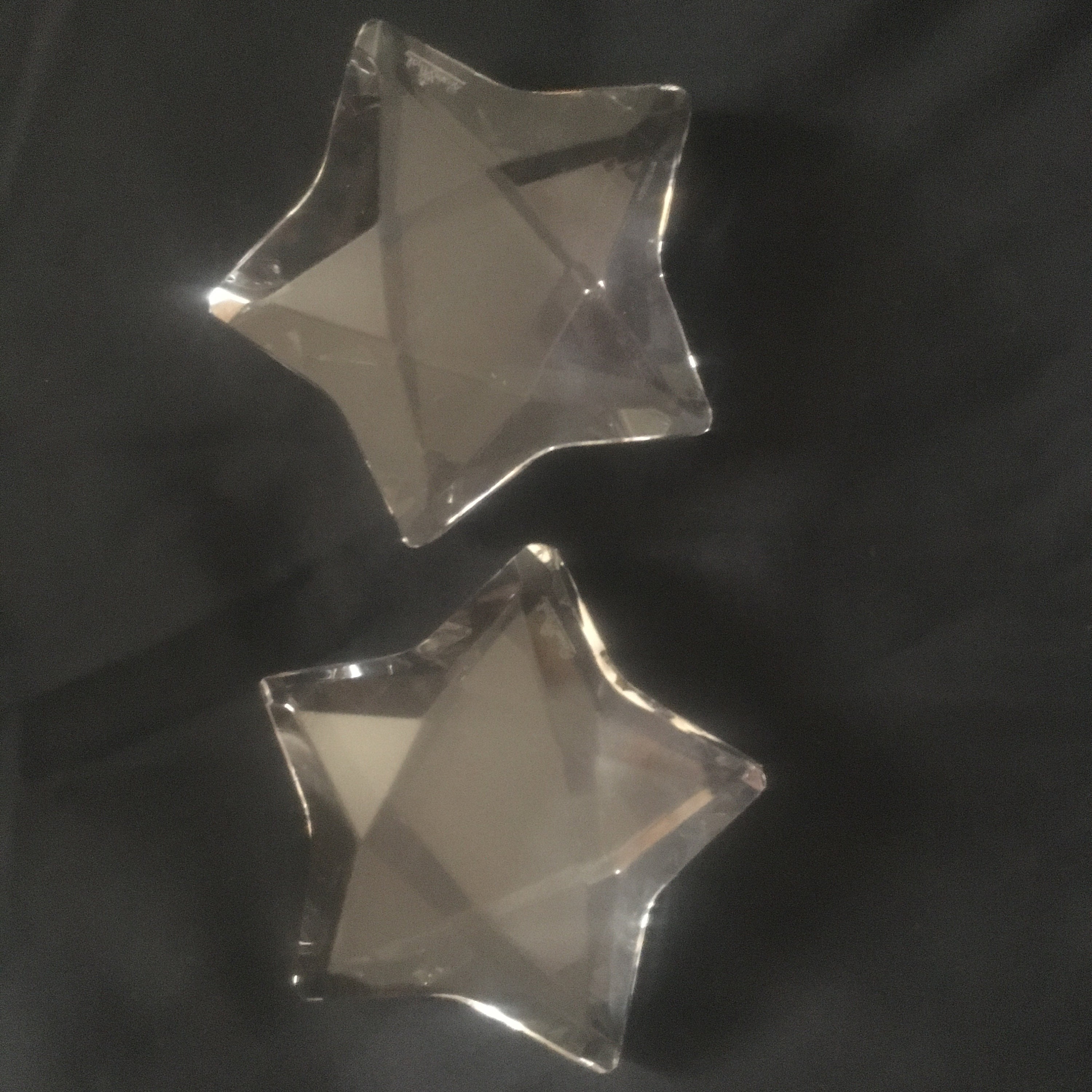 Paperweights Crystal Clear Star Shaped Rosenthal Paper - Etsy