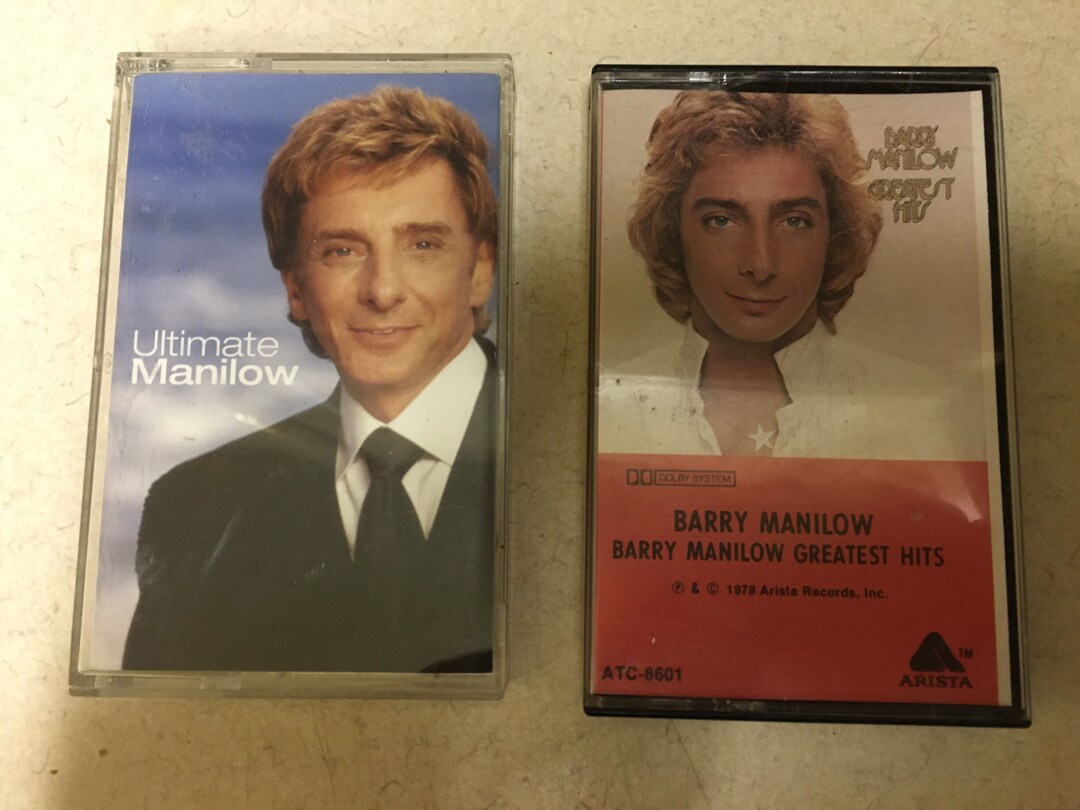Barry Manilow Collection Audio Cassette Recordings Lot of 2 Greatest ...