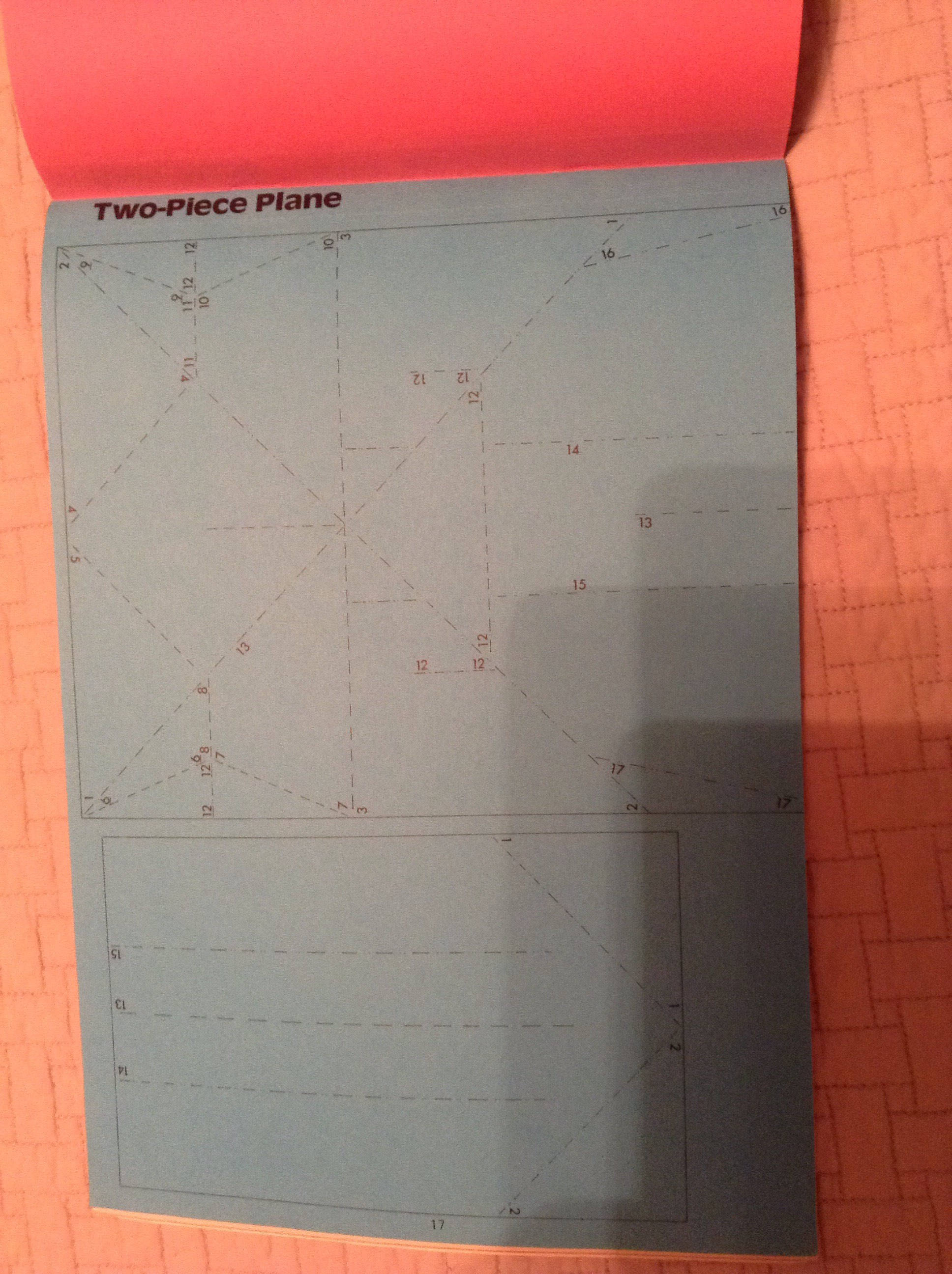 Paper Aeroplane Pad Vintage Paper Craft Make Lots of Colourful Planes ...