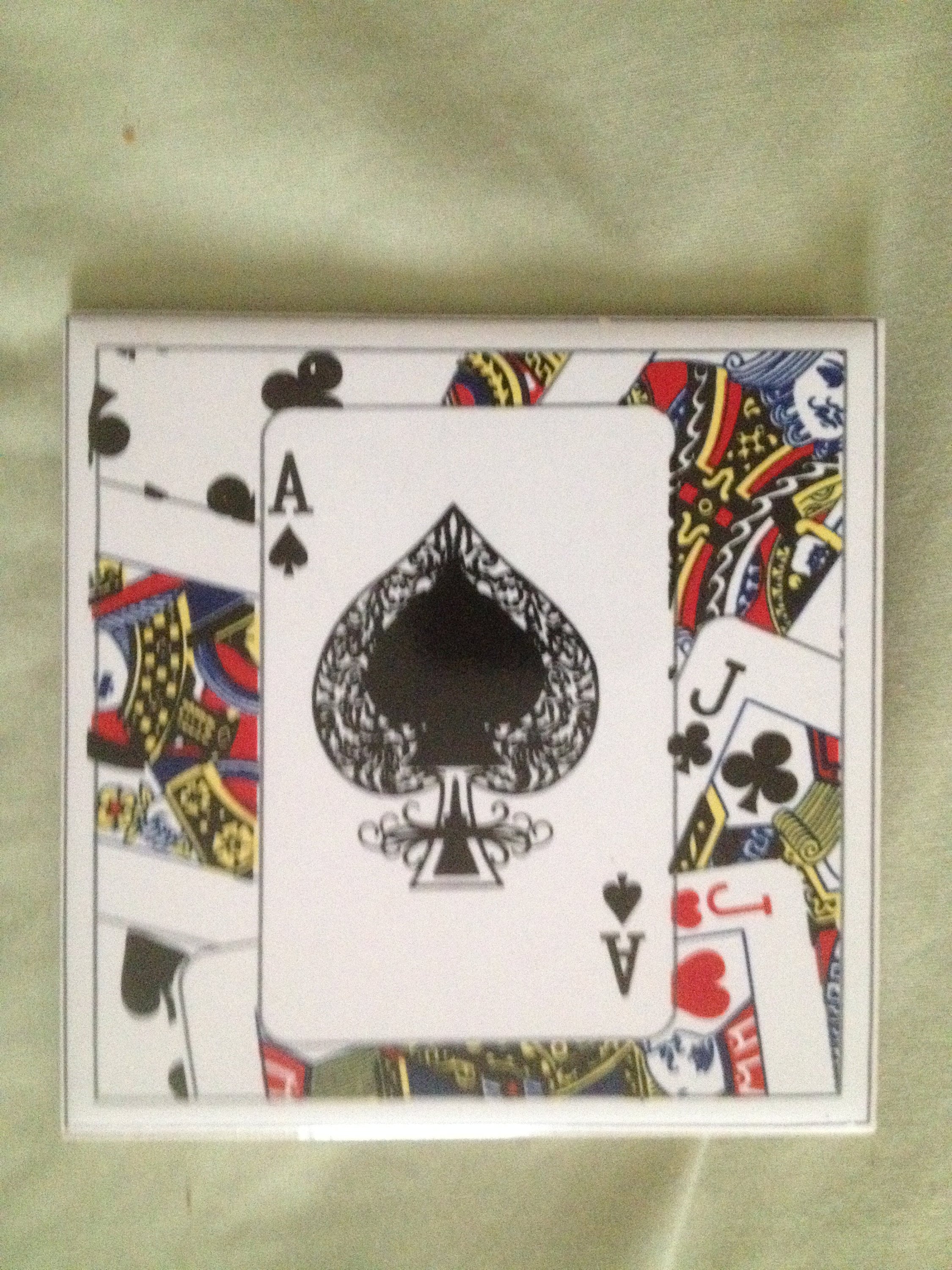 Playing Cards Coasters 4pc Ceramic Set of As - Etsy 日本