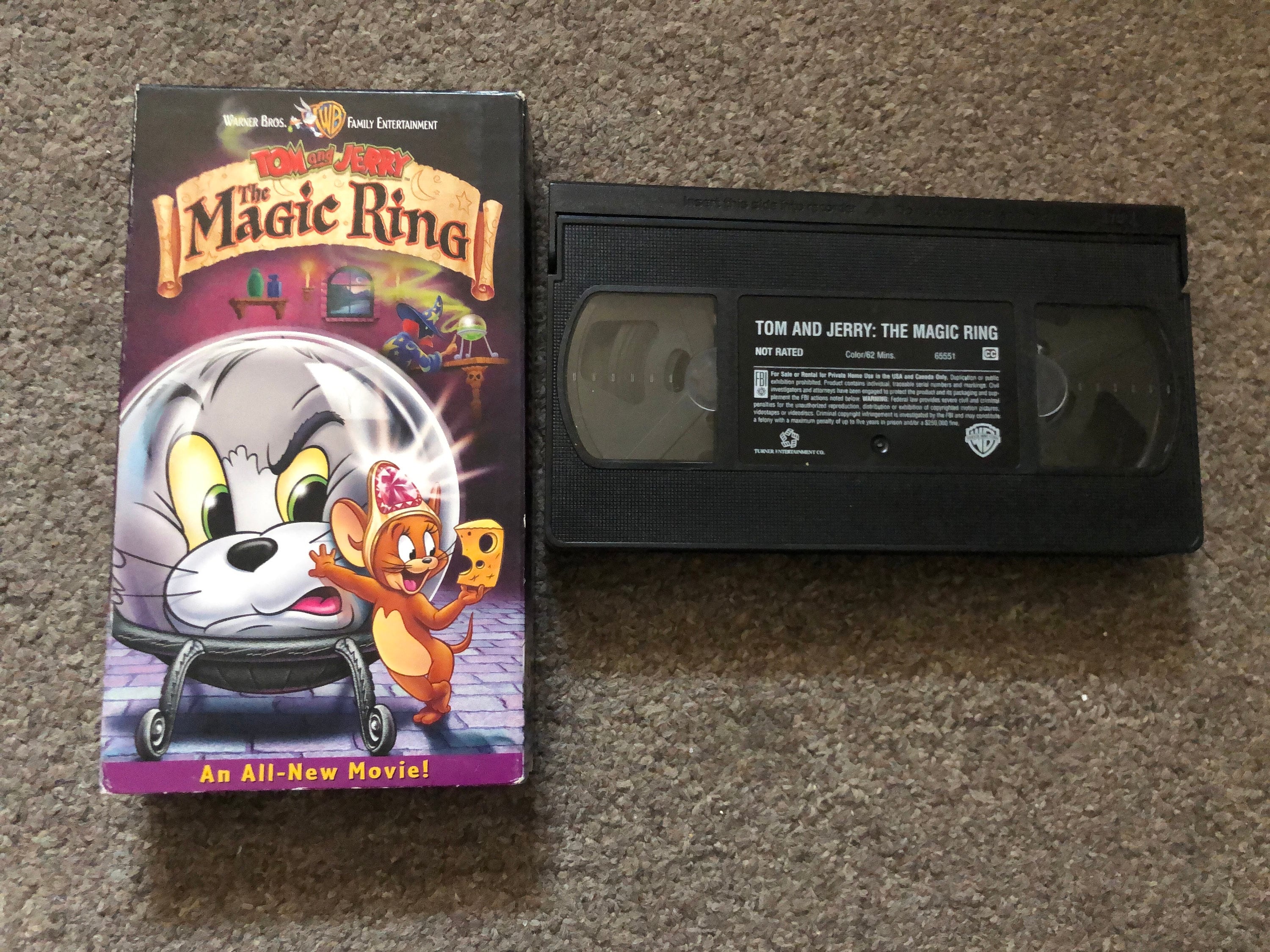 Tom & Jerry the Magic Ring Warner Bros Family Entertainment VHS ...