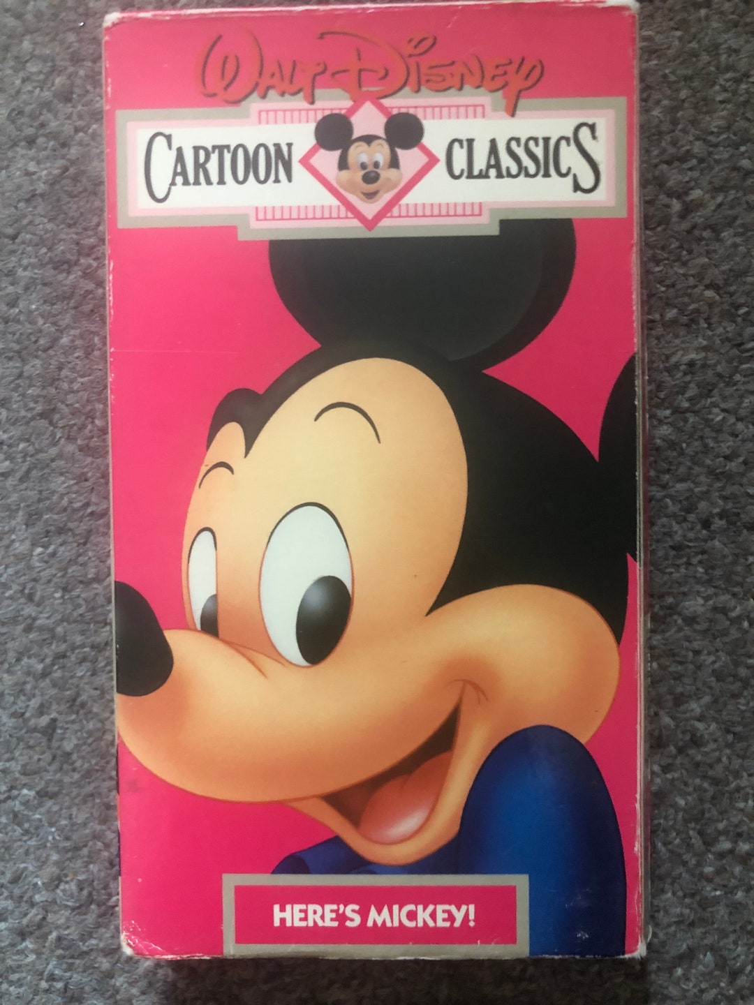Walt Disney Cartoon Classics “ Here’s Mickey” VHS Home Video 3 ...