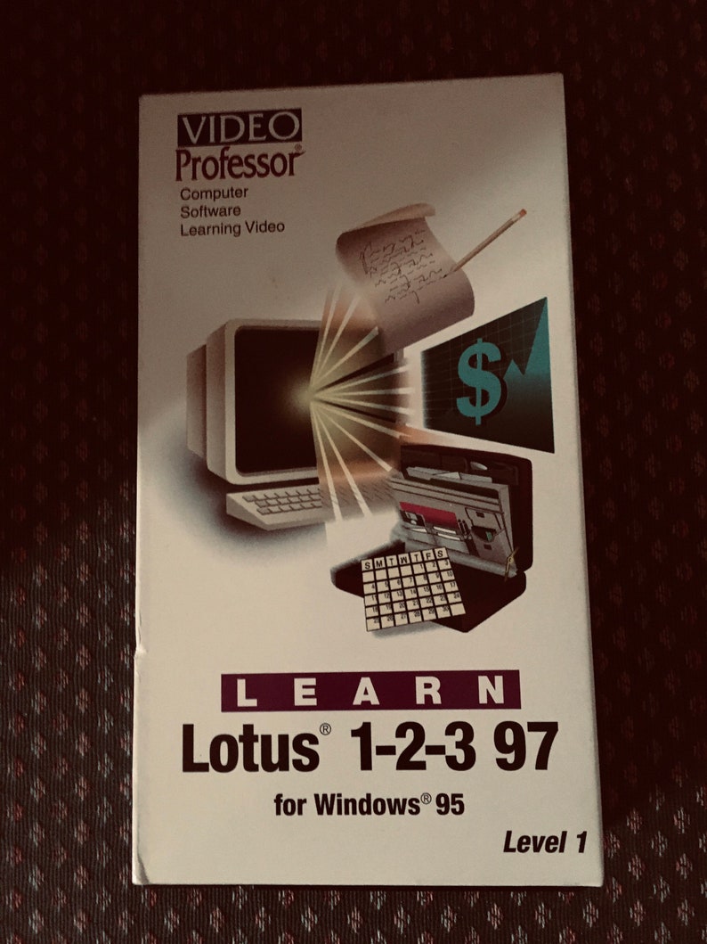 VHS Video Professor Computer Software Learning Videos Win 95 Excel 97 ...