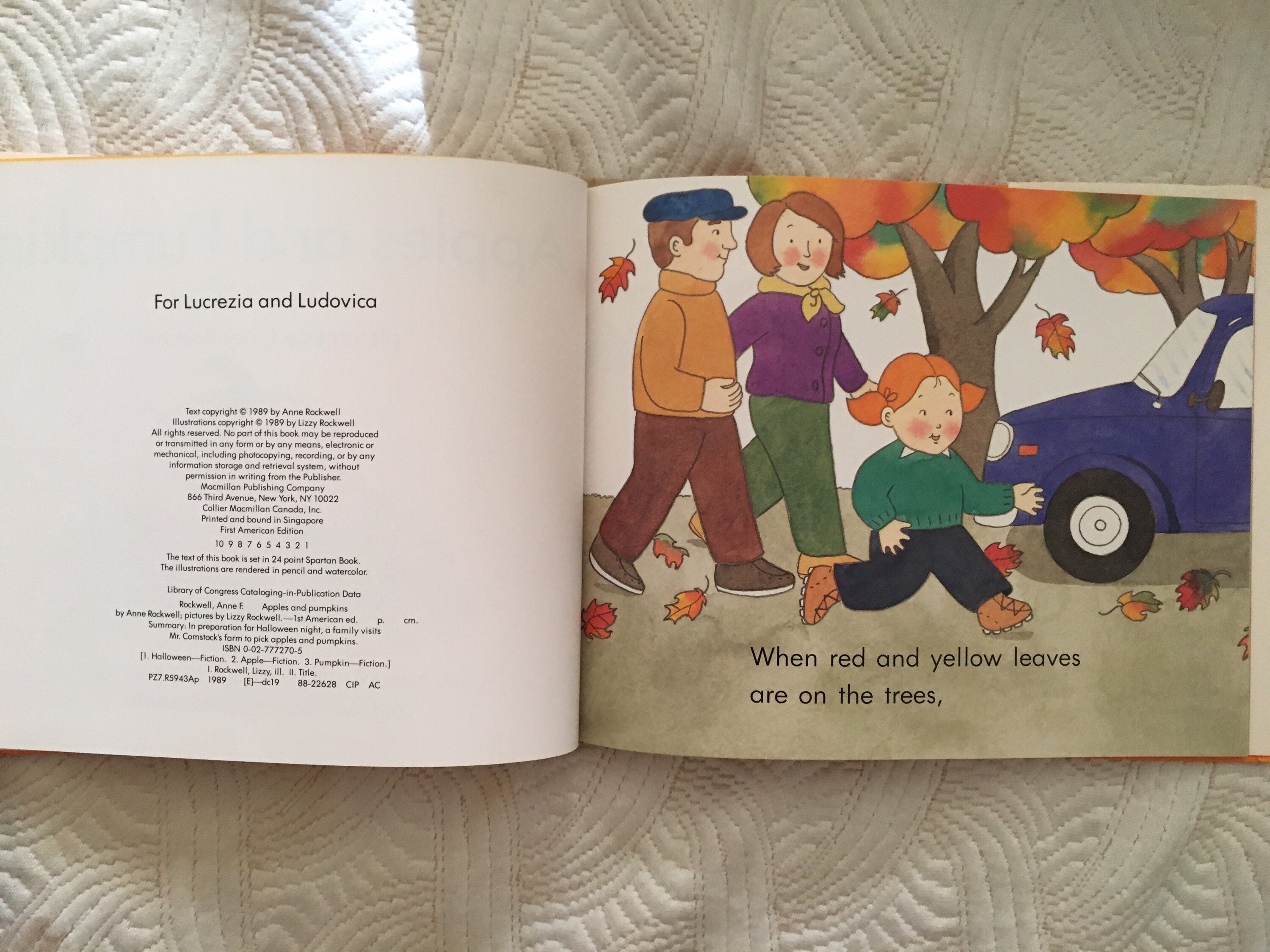 Apples and Pumpkins by Anne Rockwell & Lizzy Rockwell - Etsy