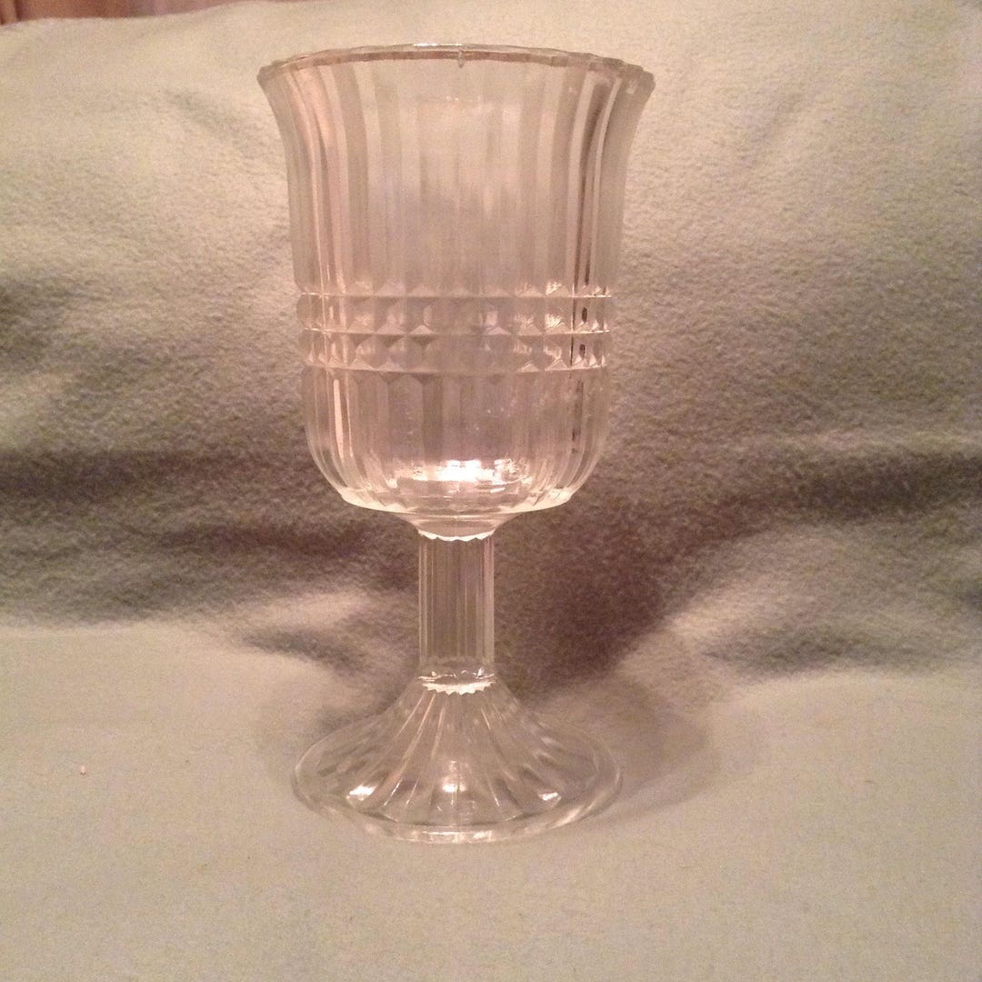 Crystal Goblet Footed FTDA Vase EAP Glass Creatively Designed Vintage ...