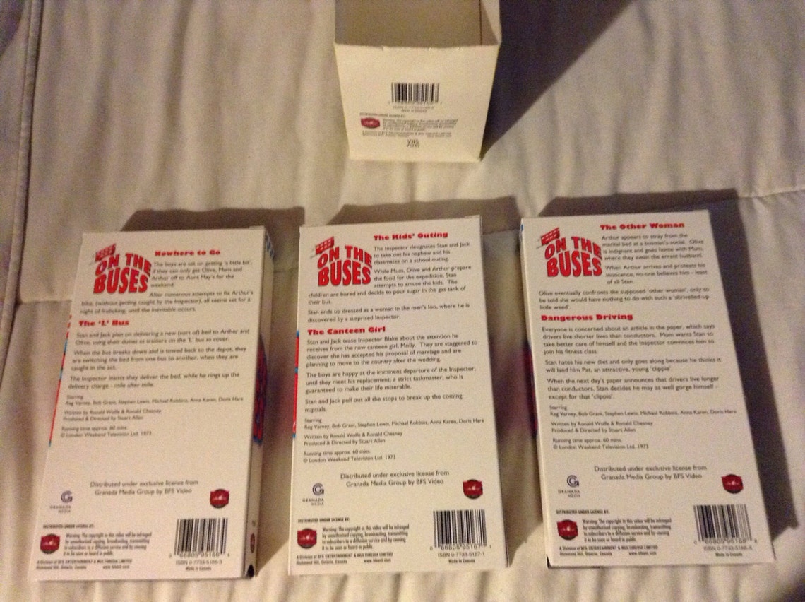 On the Buses Collection of 3 VHS Tapes by BFS | Etsy
